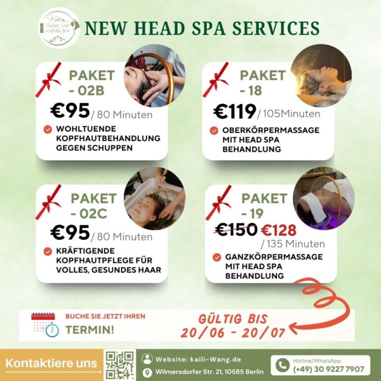 Kai Li Wang Head Spa – Massage, Kosmetik & Entspannung Berlin